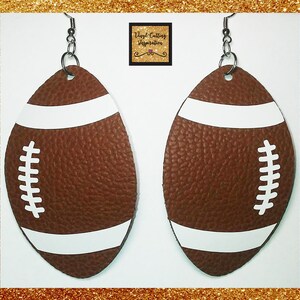 Football Svg, Earrings Svg, Football Earrings Template, Faux Leather ...