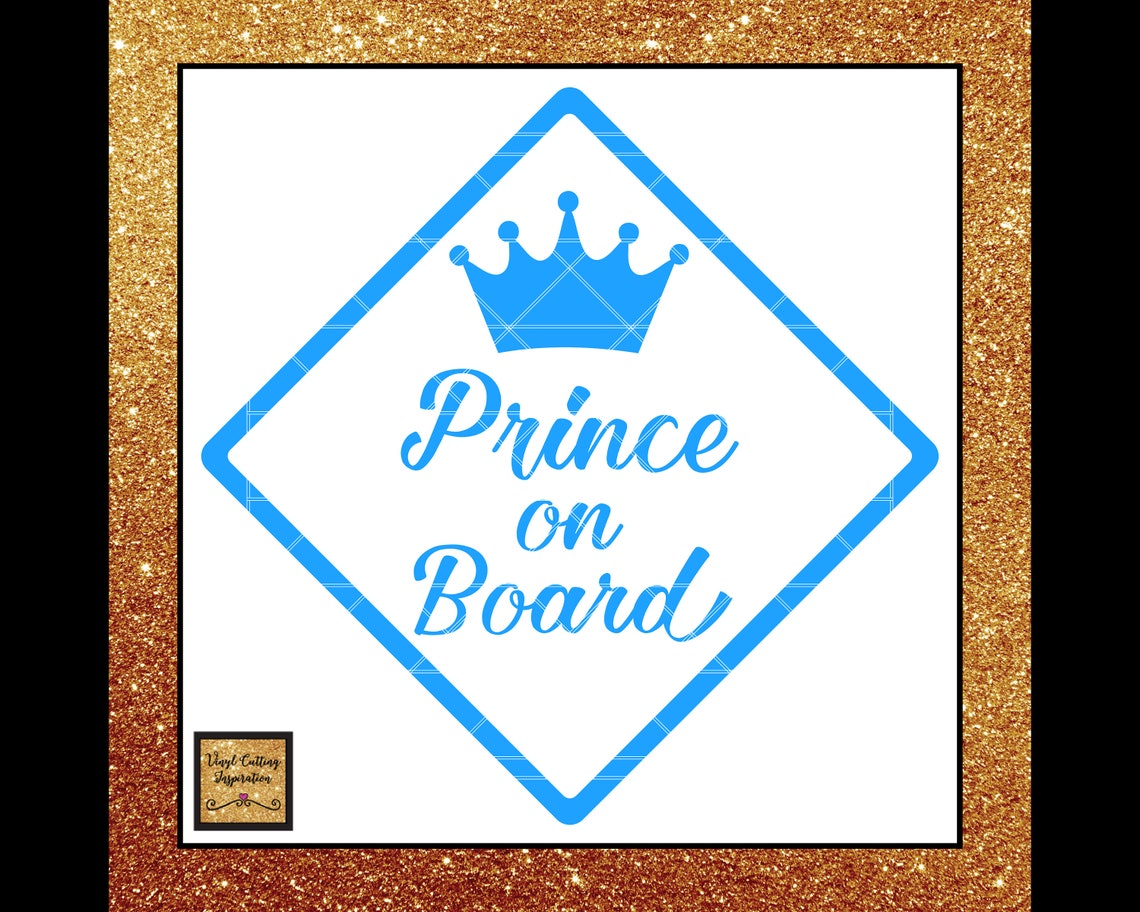 Prince on Board Svg Prince Svg Prince Cut File Baby Boy - Etsy