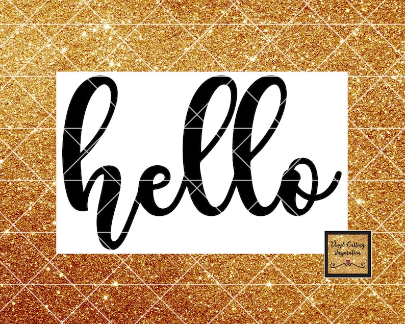Hello Svg Hello Hello Cut File Front Door Svg Farmhouse | Etsy