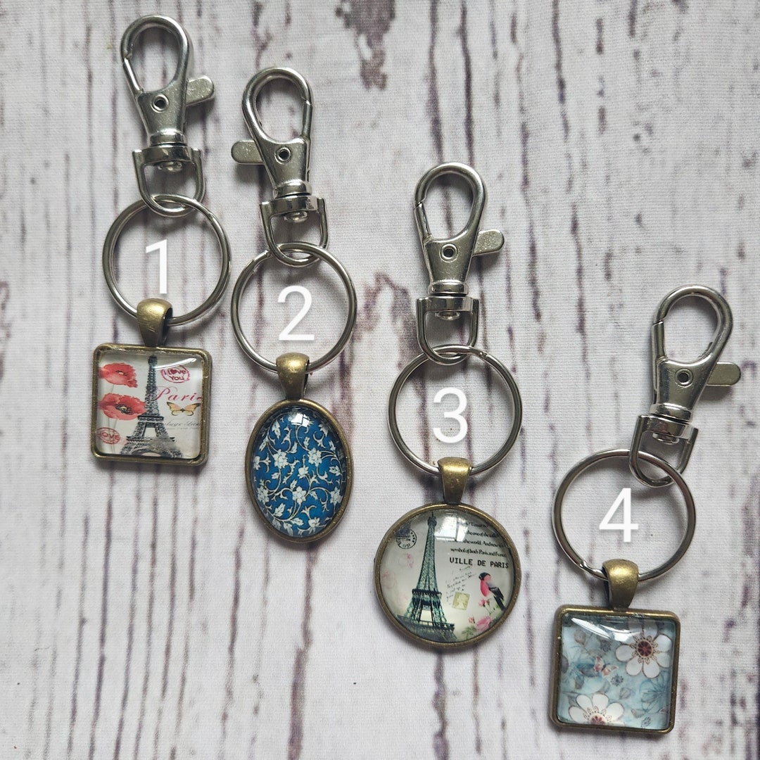 Keyrings, Handmade Keyrings, Bag Keychains, Fabric Inlay Keyrings - Etsy