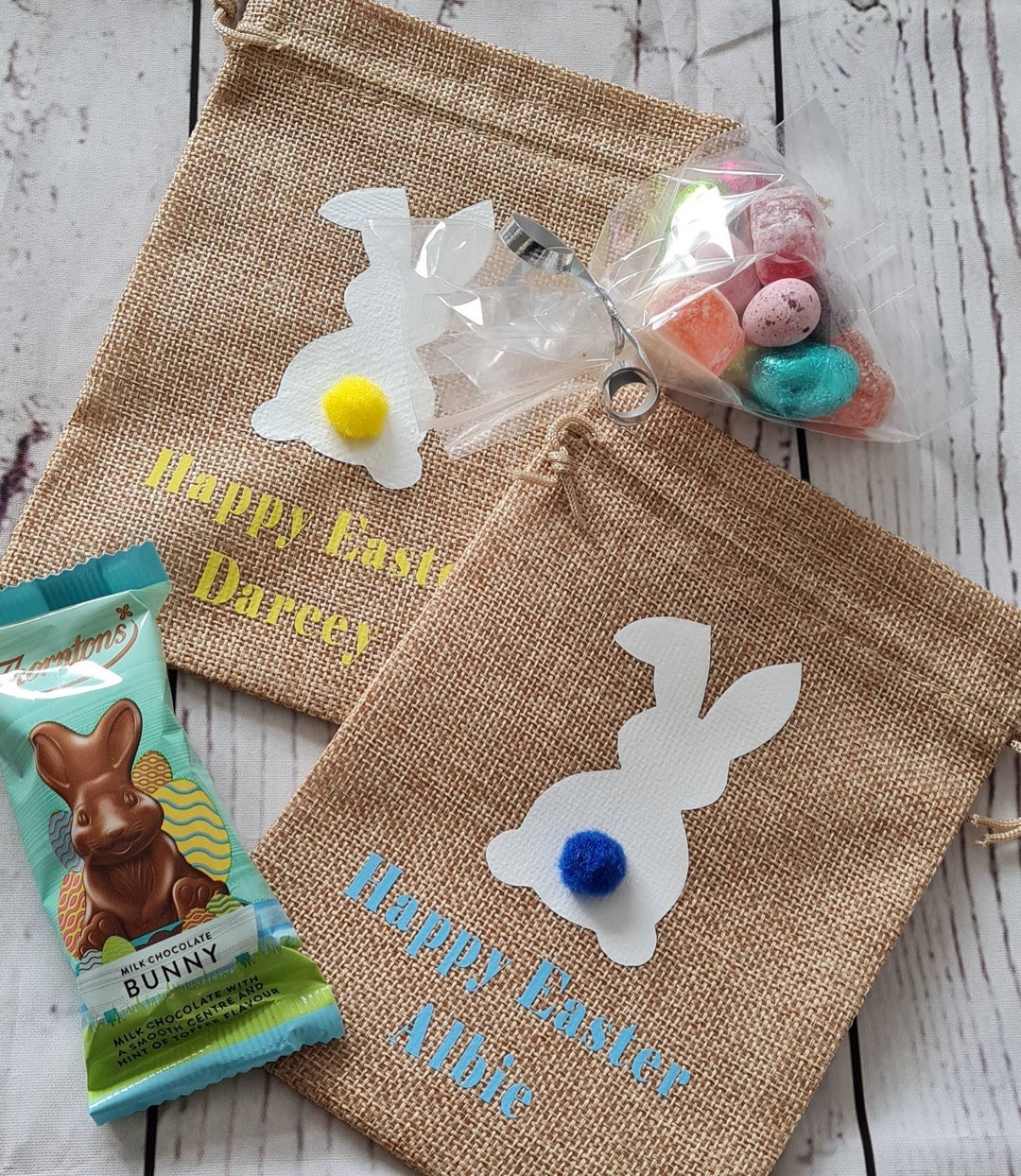 Sacs cadeaux de Pâques, friandises de Pâques, œufs de Pâques, sacs ...