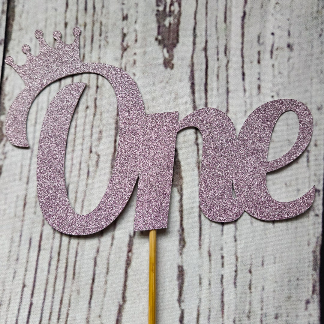 First Birthday Cake Topper, Number One Cake Topper, First Birthday Cake ...
