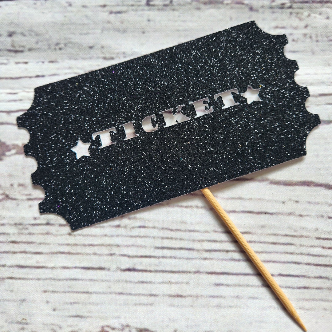 Theatre Ticket / Movie Ticket Cake Topper, Celebration, Birthday ...