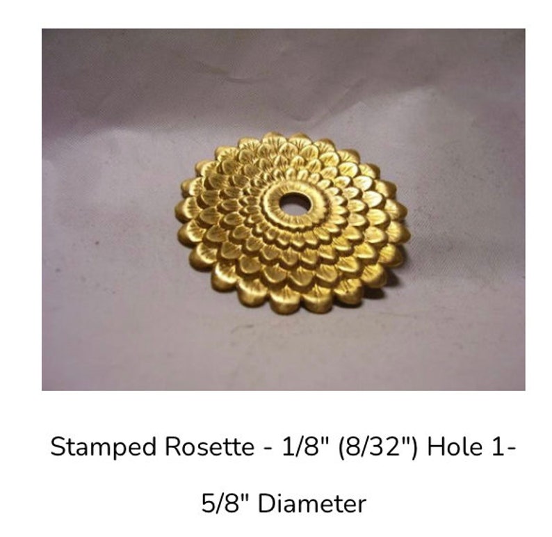 Antique Gold Brass Rosette Package Include: 8 Rosettes. - Etsy