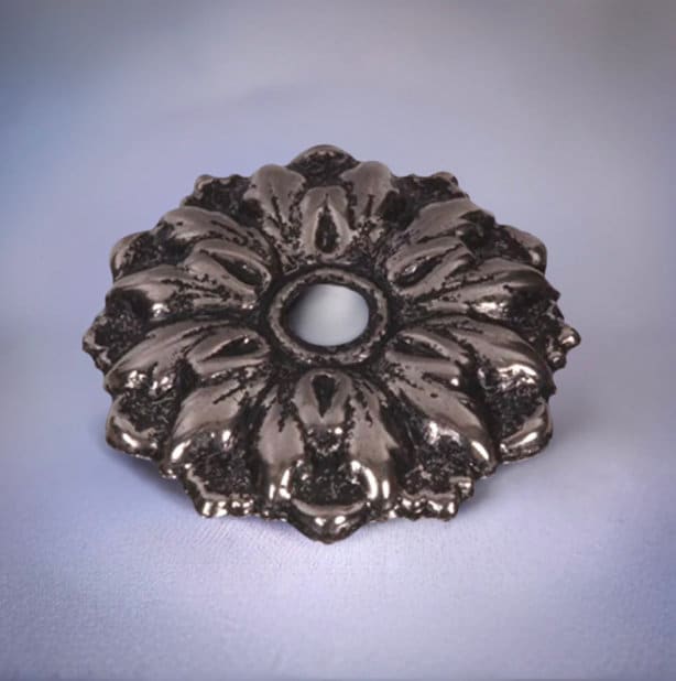 1 Mirror Rosette Antique Silver Floral Metal include 8 Rosettes - Etsy