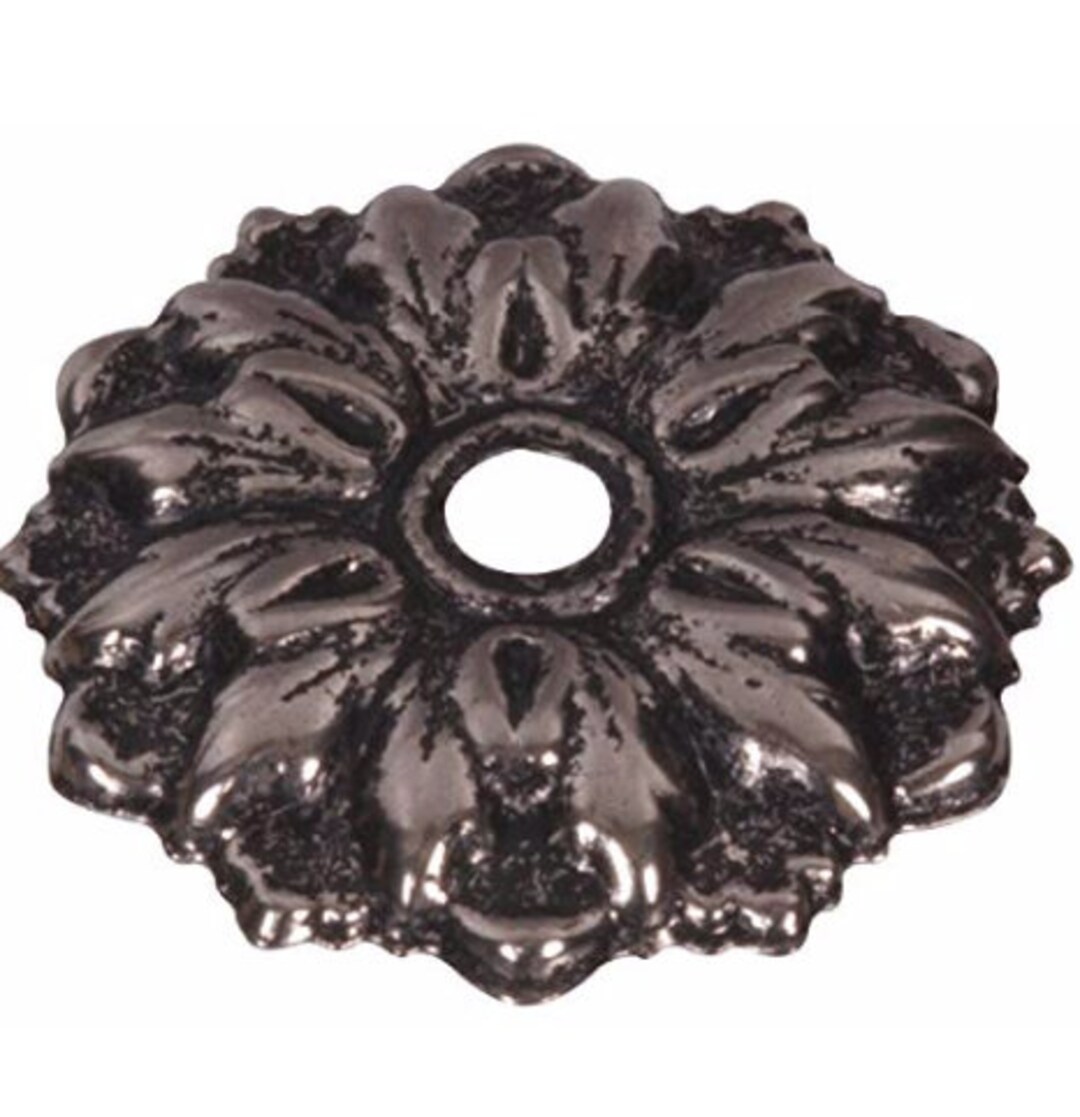 1 Mirror Rosette Antique Silver Floral Metal include 8 - Etsy