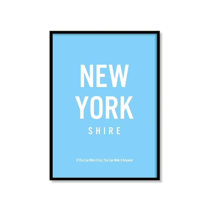 NEW YORKSHIRE - Dialect/slang Fun Wall Art/print - Etsy UK