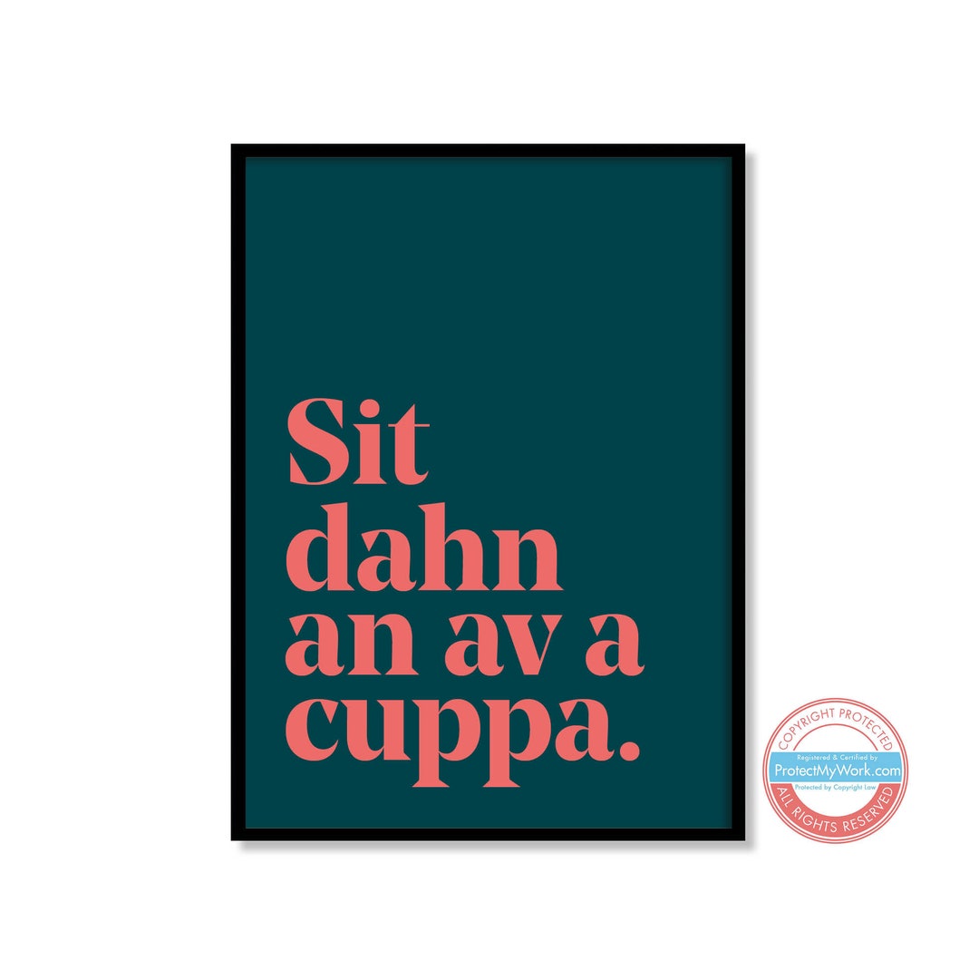 Yorkshire Sheffield Slang Saying Dialect Posters Wall Art - Etsy UK