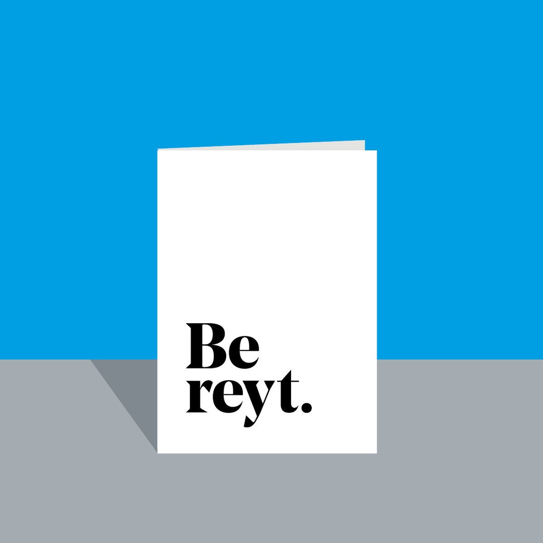 Be reyt A6 Yorkshire diciendo/tarjeta de felicitación de - Etsy España