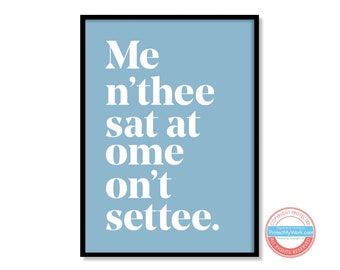 Yorkshire Sheffield Slang Saying Dialect Posters Wall Art - Etsy UK