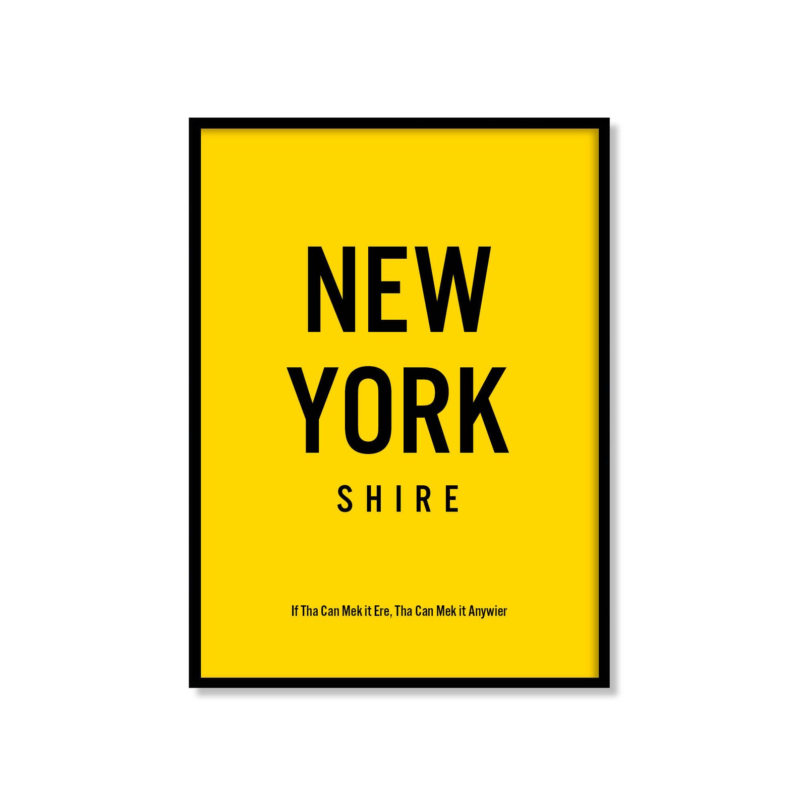 NEW YORKSHIRE - Dialect/slang Fun Wall Art/print - Etsy UK