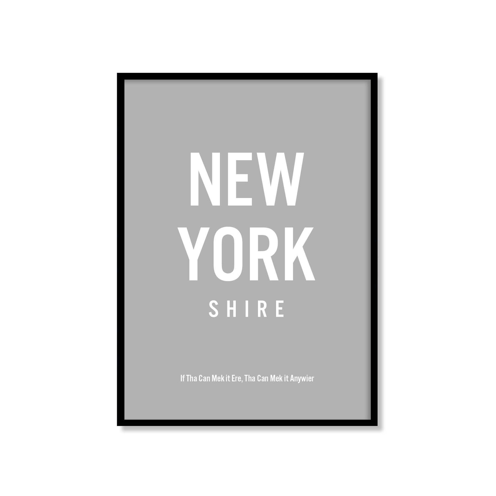 NEW YORKSHIRE - Dialect/slang Fun Wall Art/print - Etsy UK