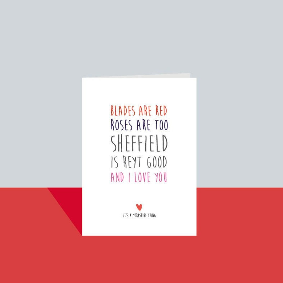 Sheffield United Poem Card - Etsy