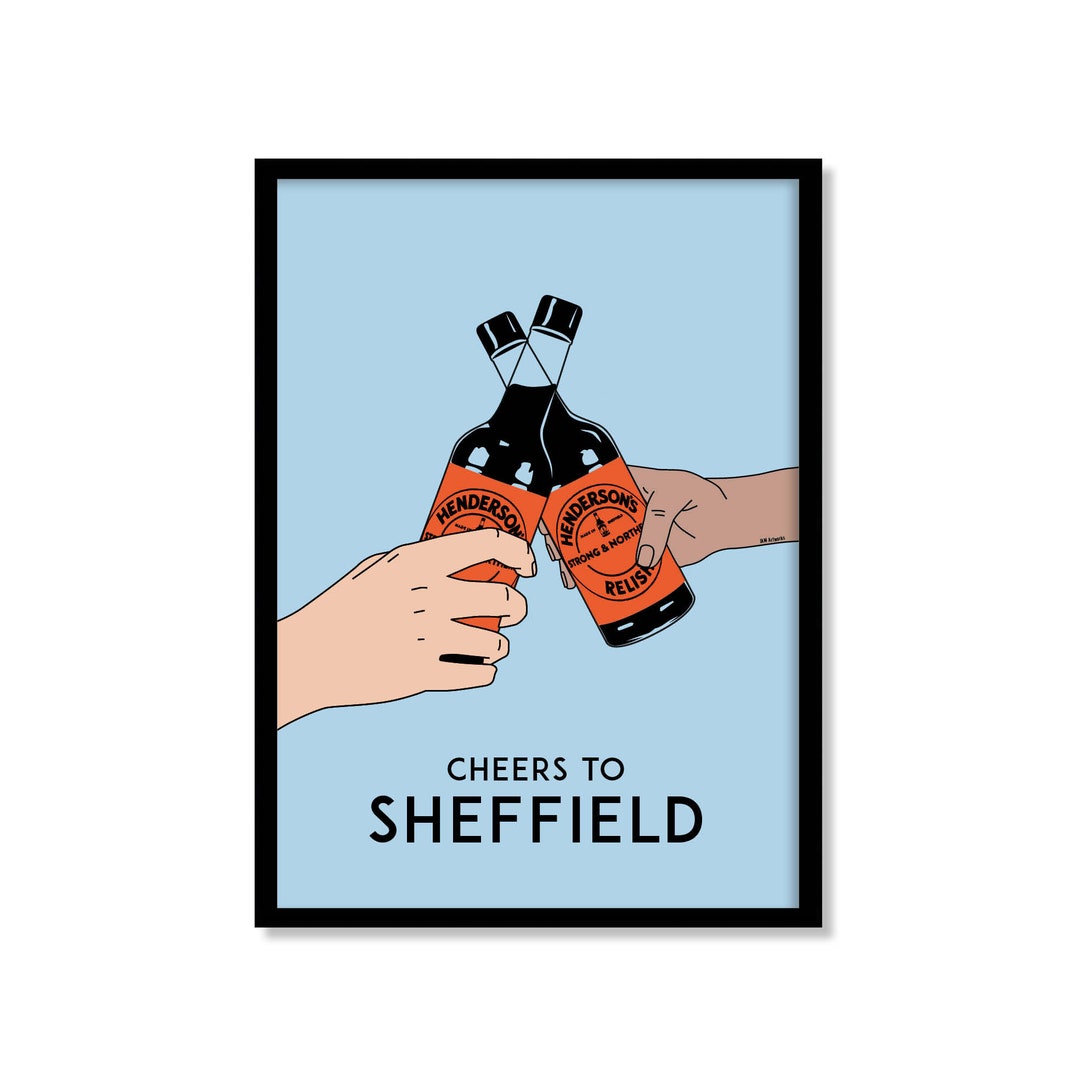 Henderson's Hendo's Relish Yorkshire Sheffield Print Wall Art. Now in ...