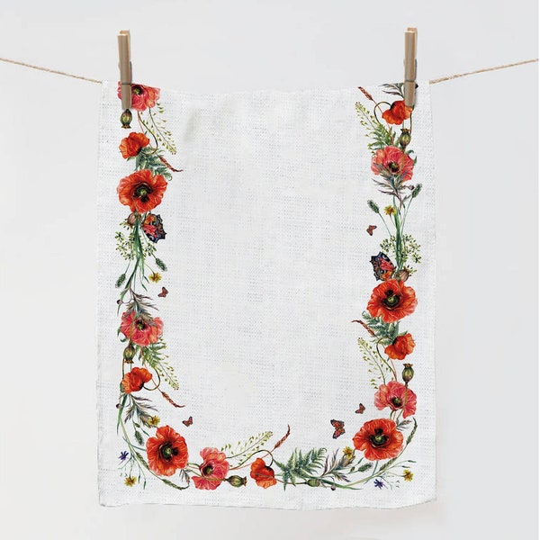 Poppy Towel - Etsy