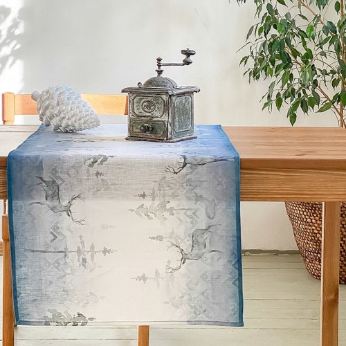 Table Runner Lithuanian Christmas 100% Linen Christmas - Etsy