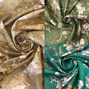 Camel, Gold Color Fabric, Vincent Van Gogh, Almond Blossom, Fabric by ...