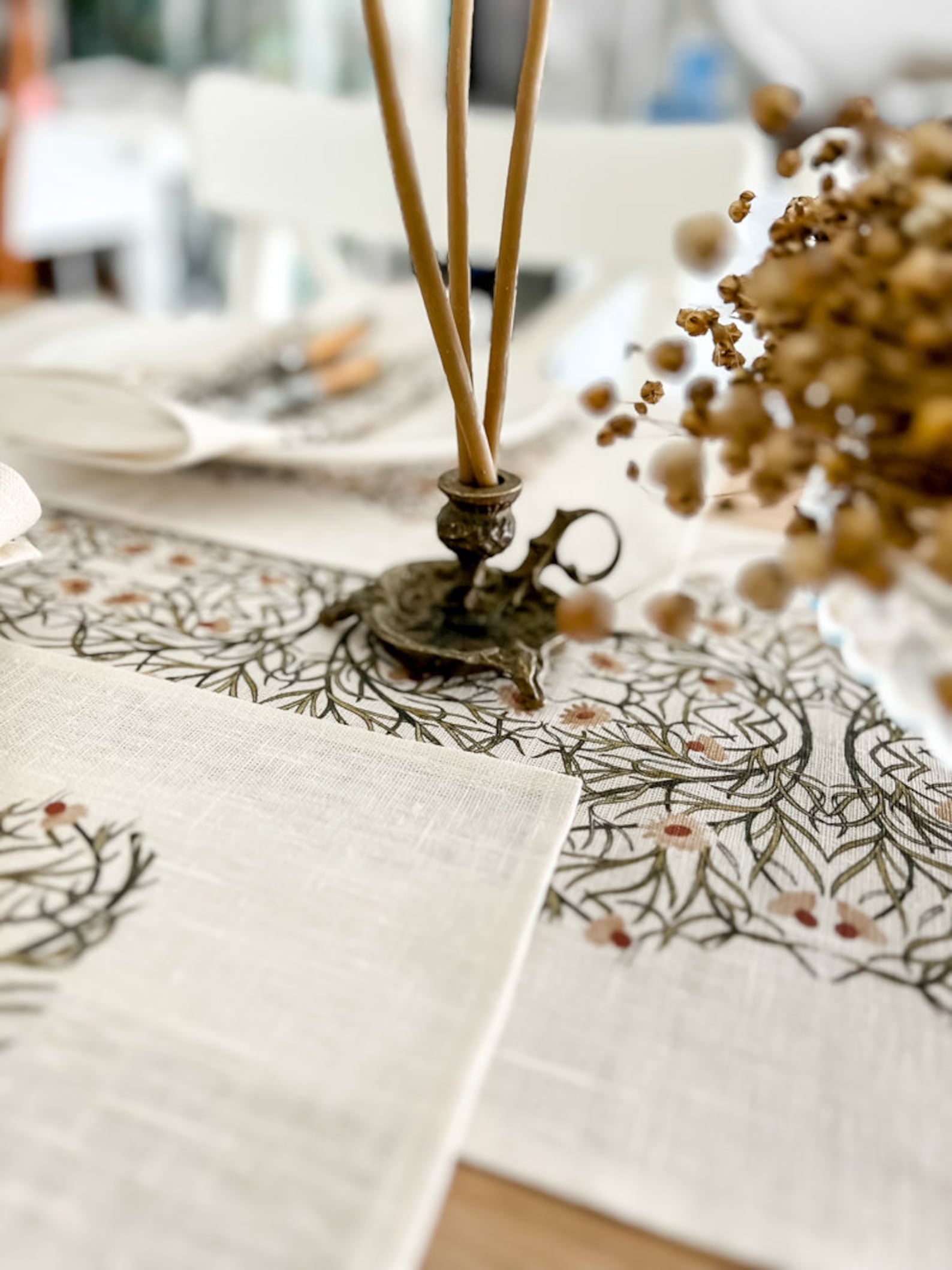 William De Morgan Table Runner Linen Table Runner 100% - Etsy