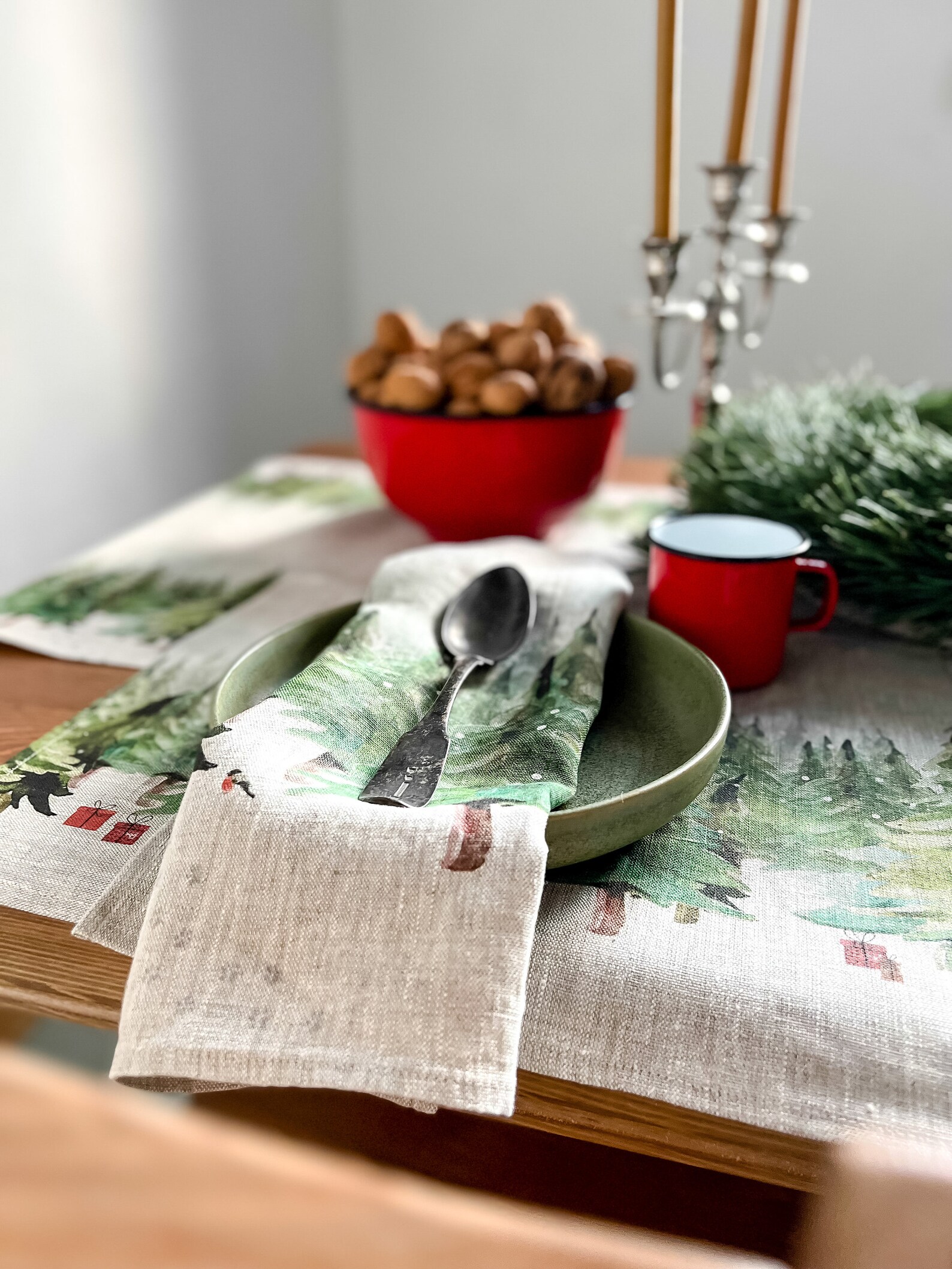 NEW Napkins Set Holiday Dinner Beige Edition Linen Napkins - Etsy