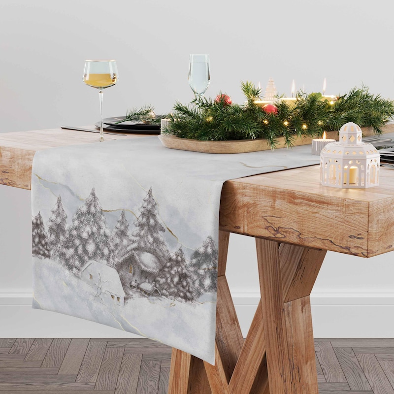 Winter Table Runner - Etsy