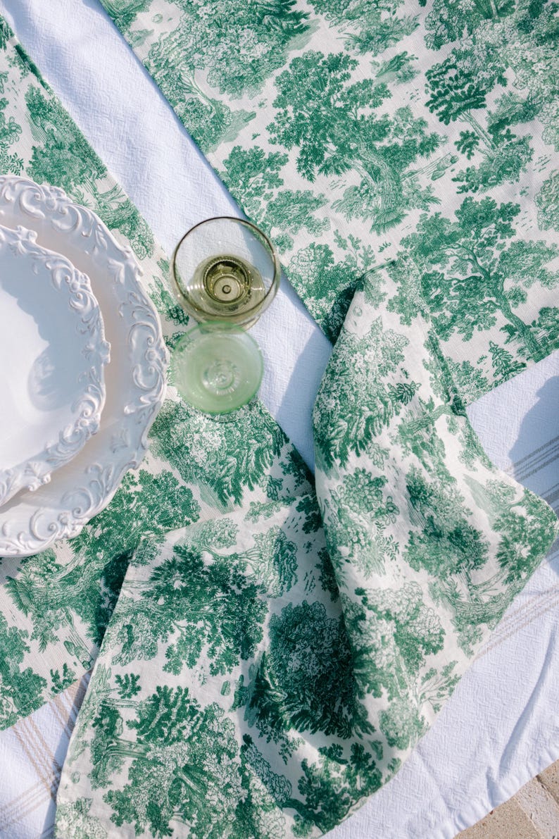 Forest Serenity Linen Napkins Set, Dinner Napkins - Etsy UK