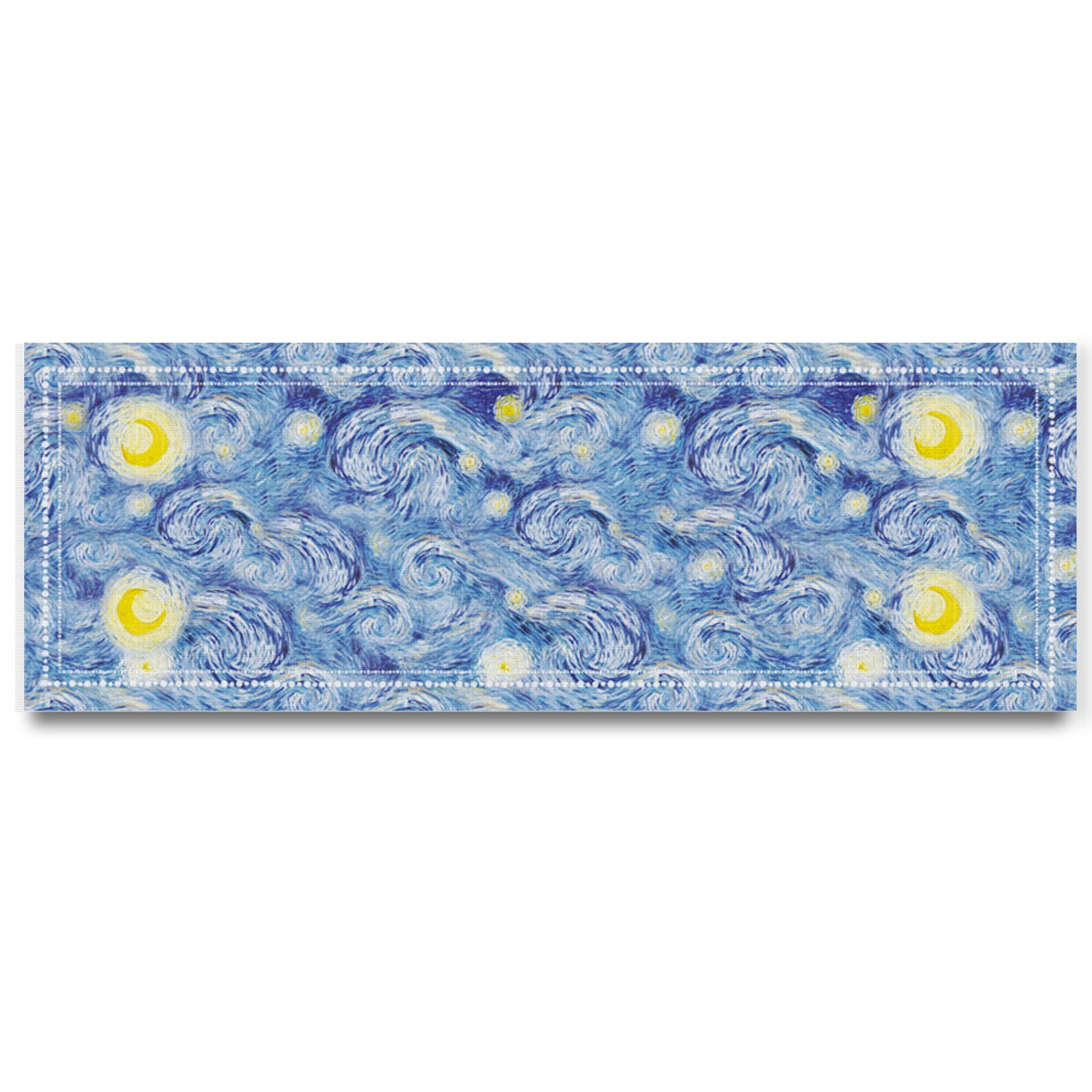 Table Runner, Vincent Van Gogh, Starry Night, Linen Table Runner, Table ...