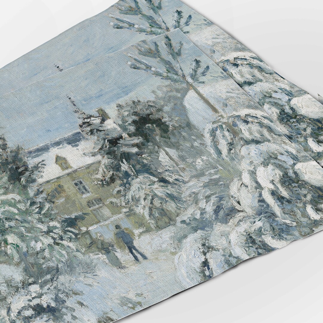 Placemats Set, Piette's House at Montfoucault, Camille Pissarro ...