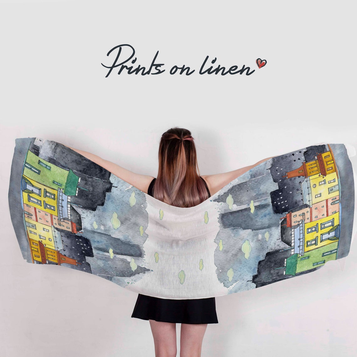 Scarf Linen Scarf Blanket Scarf Gift for Women Boho - Etsy