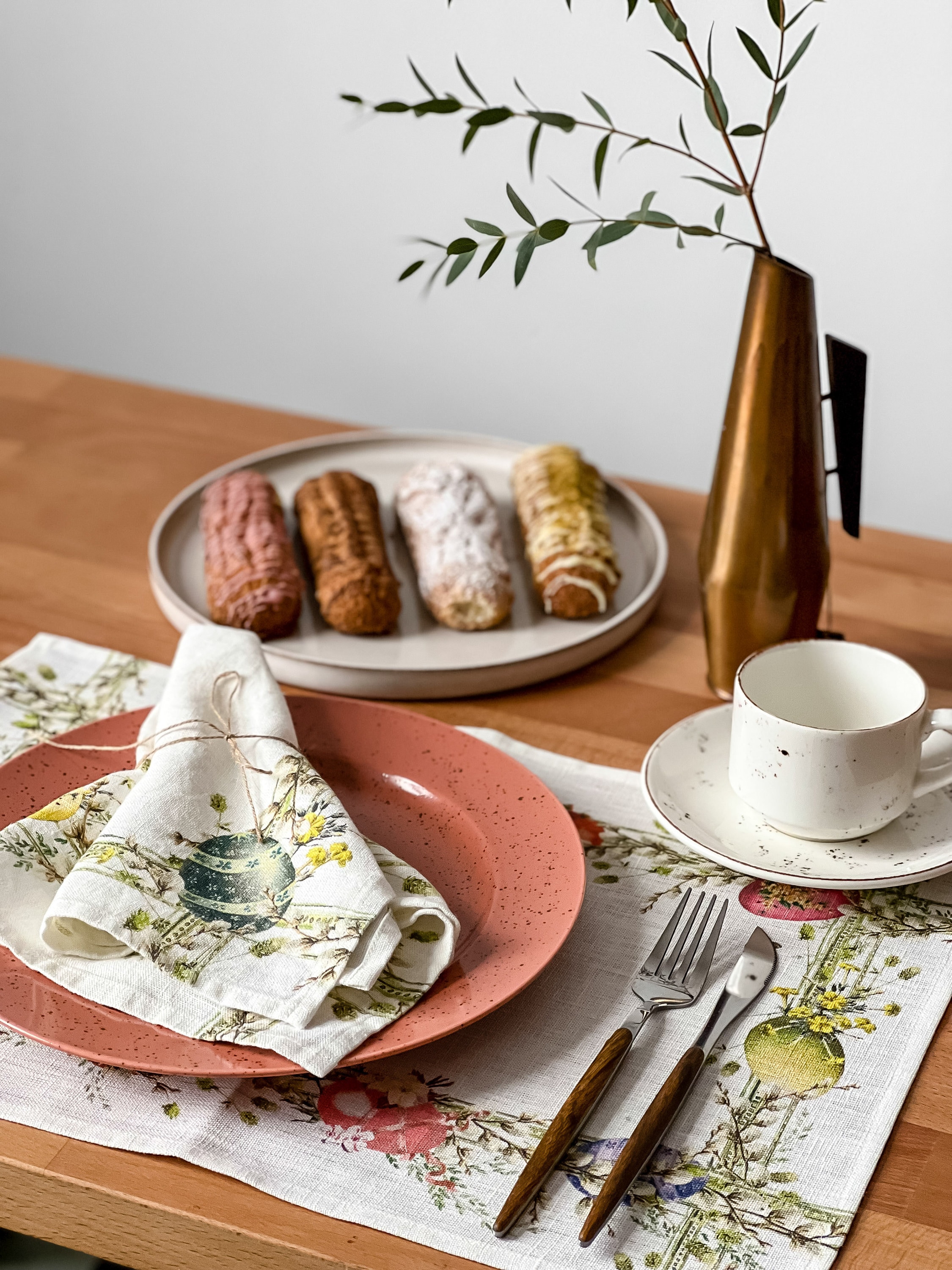 Easter Napkins Easter Wreath Easter Decor Easter Eggs - Etsy