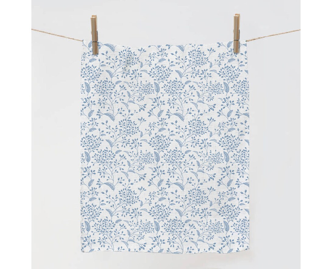 Kitchen Towel, Toile Meadow, Linen Towel, Dish Towel, 100% Linen ...