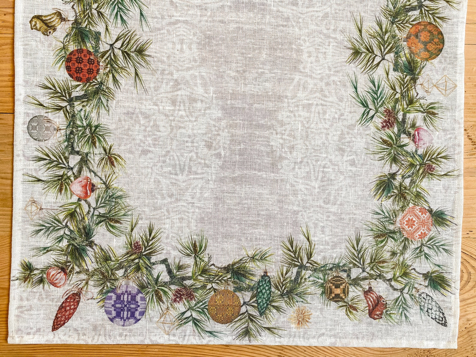 Table Runner, Lithuanian Christmas, 100% Linen, Christmas Decorations ...