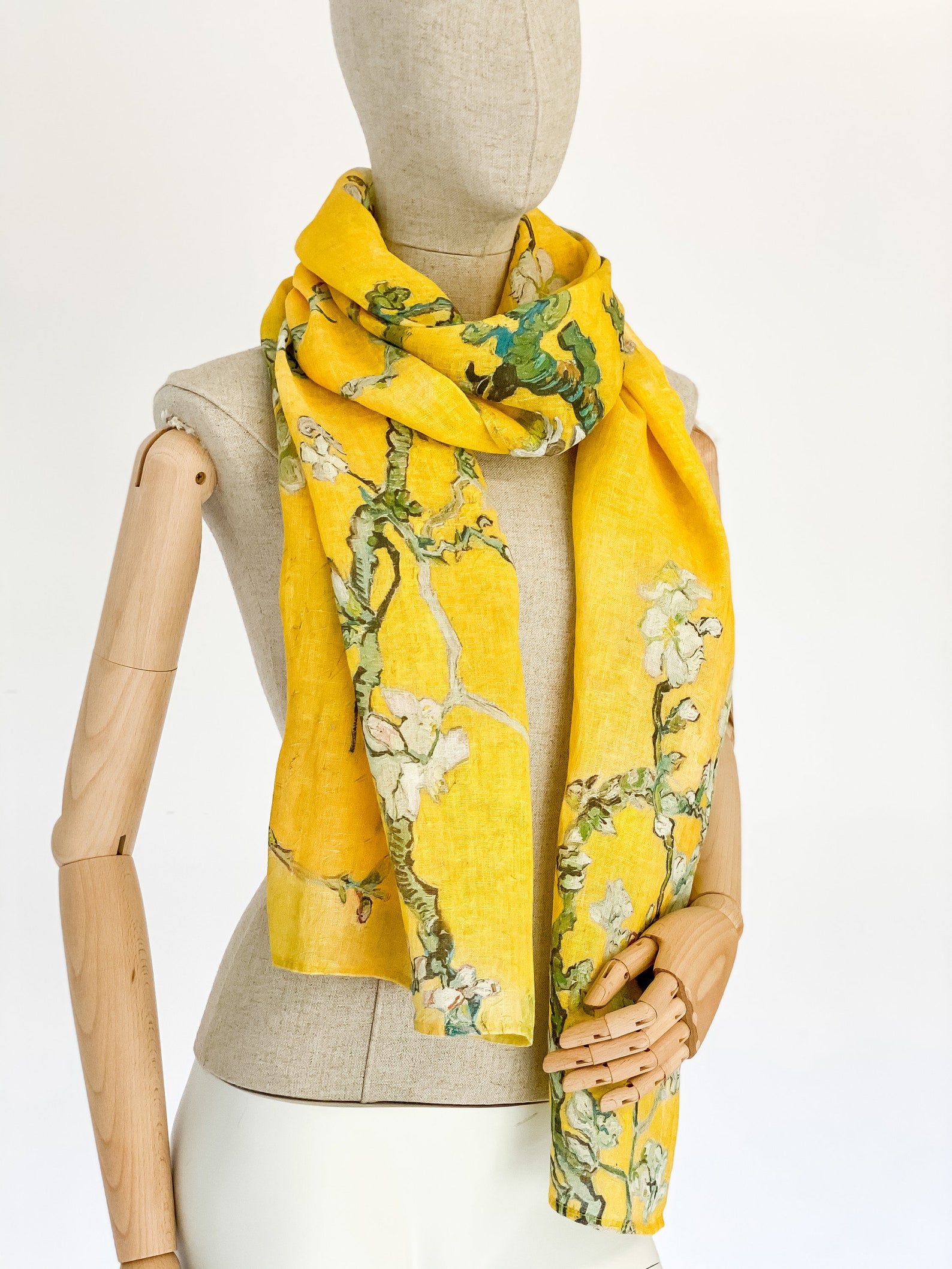 Van Gogh Scarf Linen Scarf Women Scarf Light Weight Scarf - Etsy