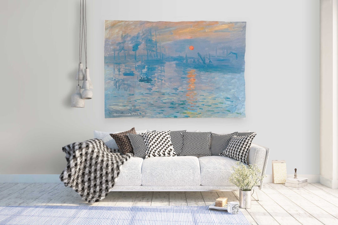 Impression, Rising Sun, Claude Monet, Wall Tapestry, Wall Hanging, Art ...
