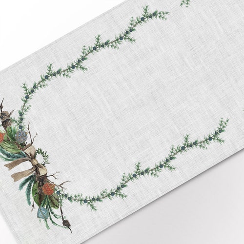 Table Runner Lithuanian Christmas 100% Linen Christmas - Etsy