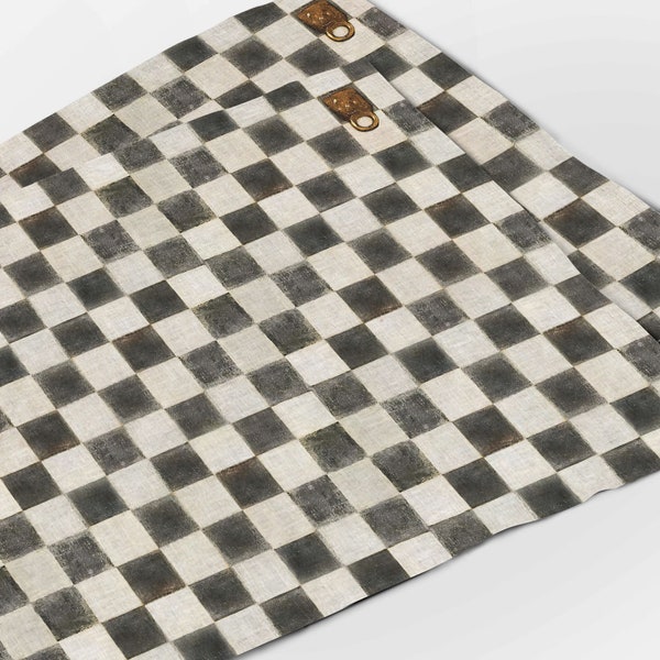 Courtly Check Fabric - Etsy