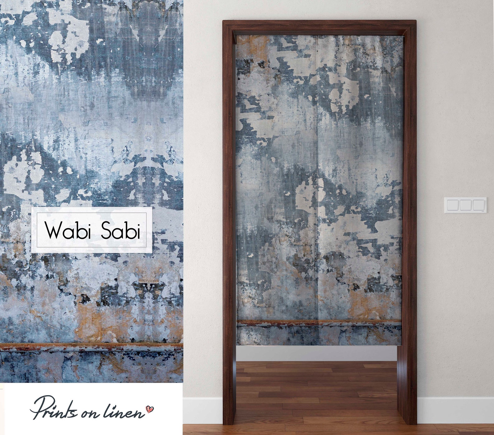 Noren Curtain, Japanese Noren, Wabi Sabi, Door Curtain, 100% Linen ...
