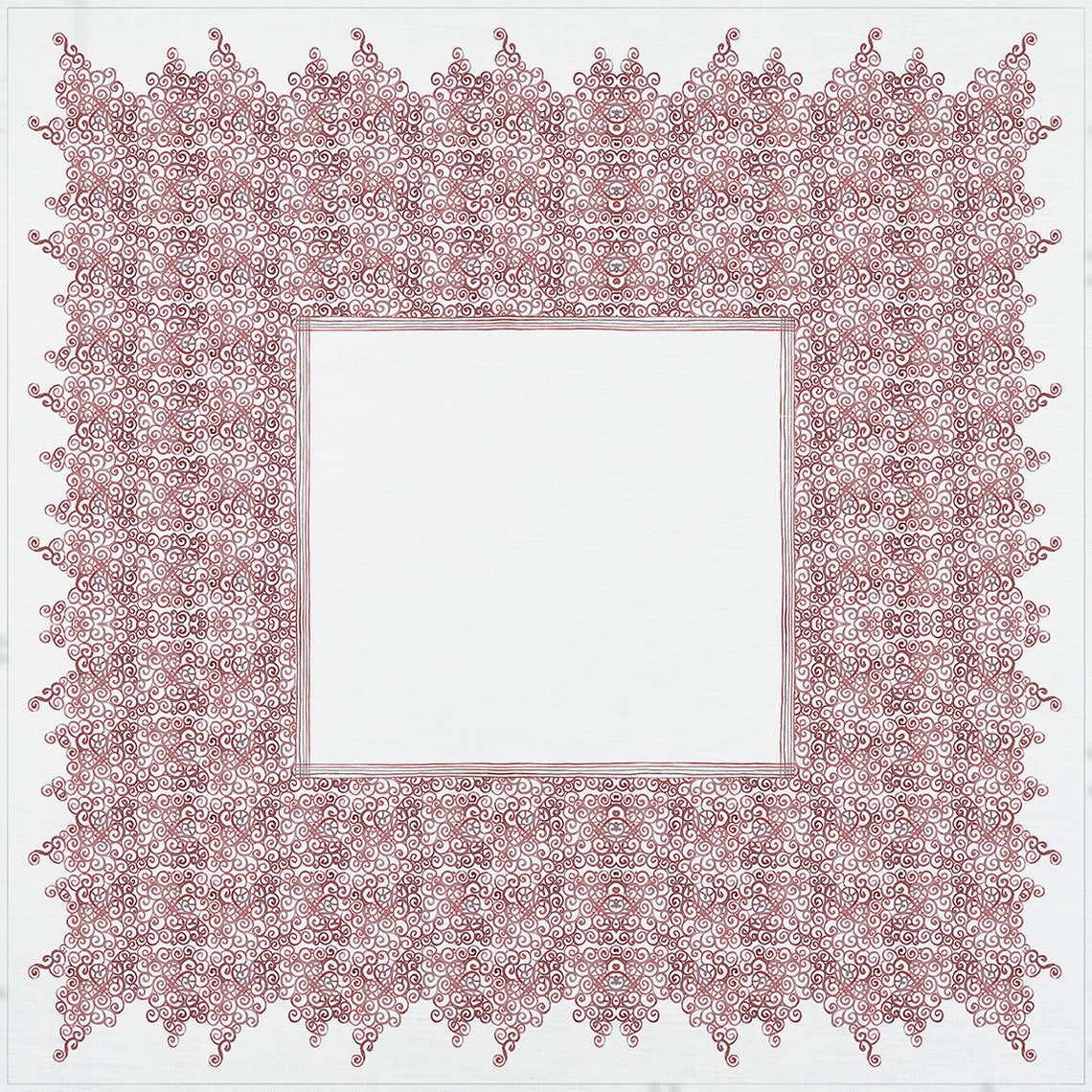 Linen Tablecloth Farmhouse Decor Red Tablecloth Rectangle - Etsy