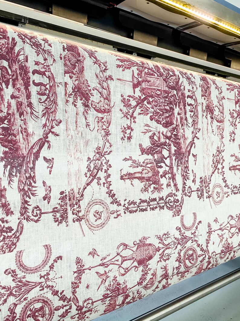 Linen Napkins Set, Jean-baptiste Huet Toile Print, Vintage Table Decor ...