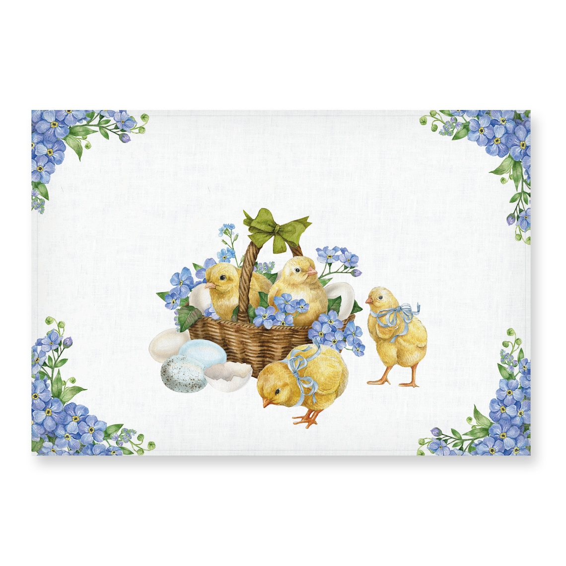 Placemats Set Easter Basket Linen Placemats Easter - Etsy