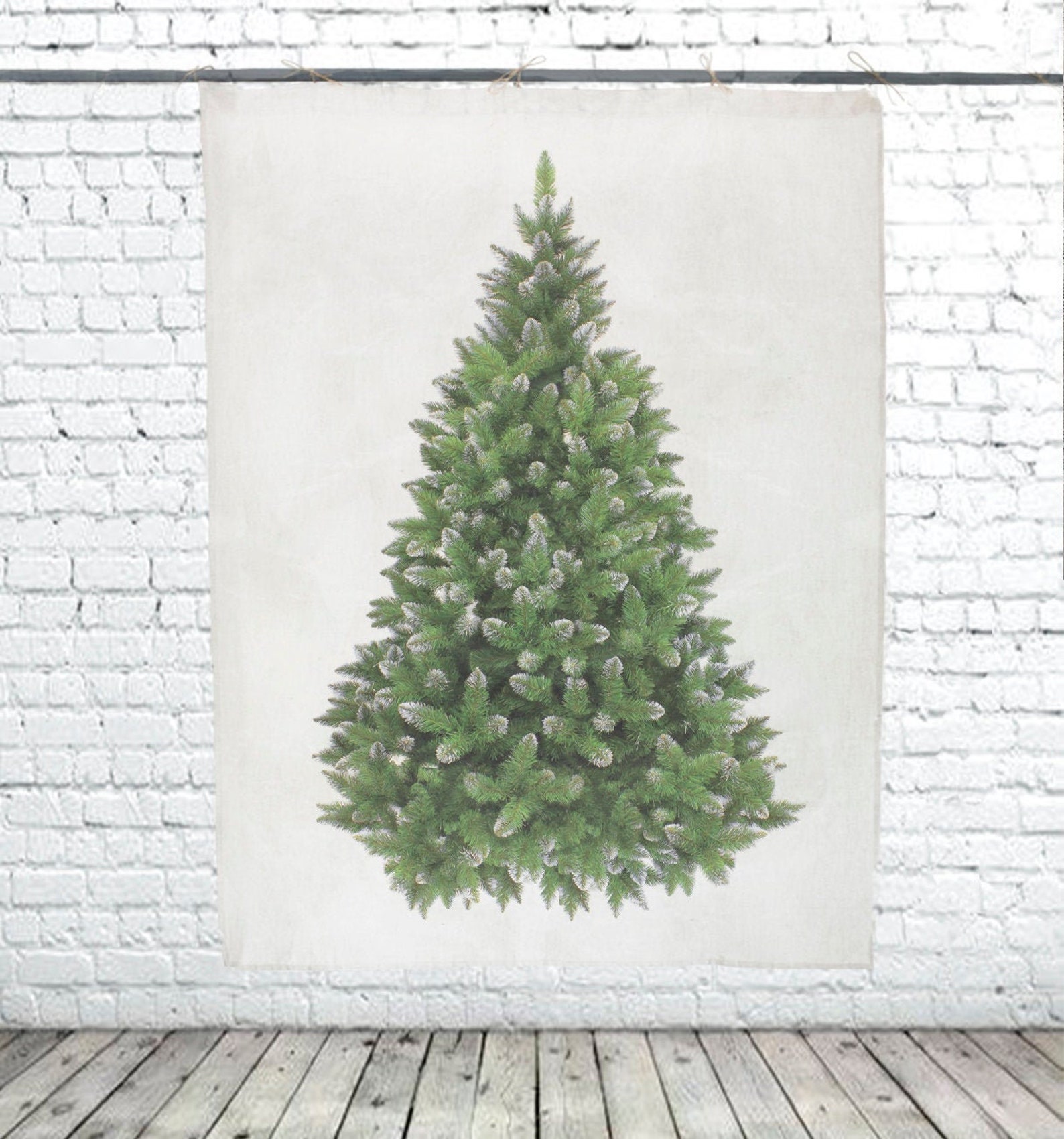 Christmas Tree, Tapestry, Tree Decor, Wall Tapestry, 100% Linen, Wall ...