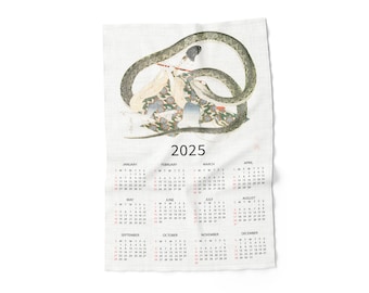 2025 Calendar Tea Towel - BIRDS - Etsy