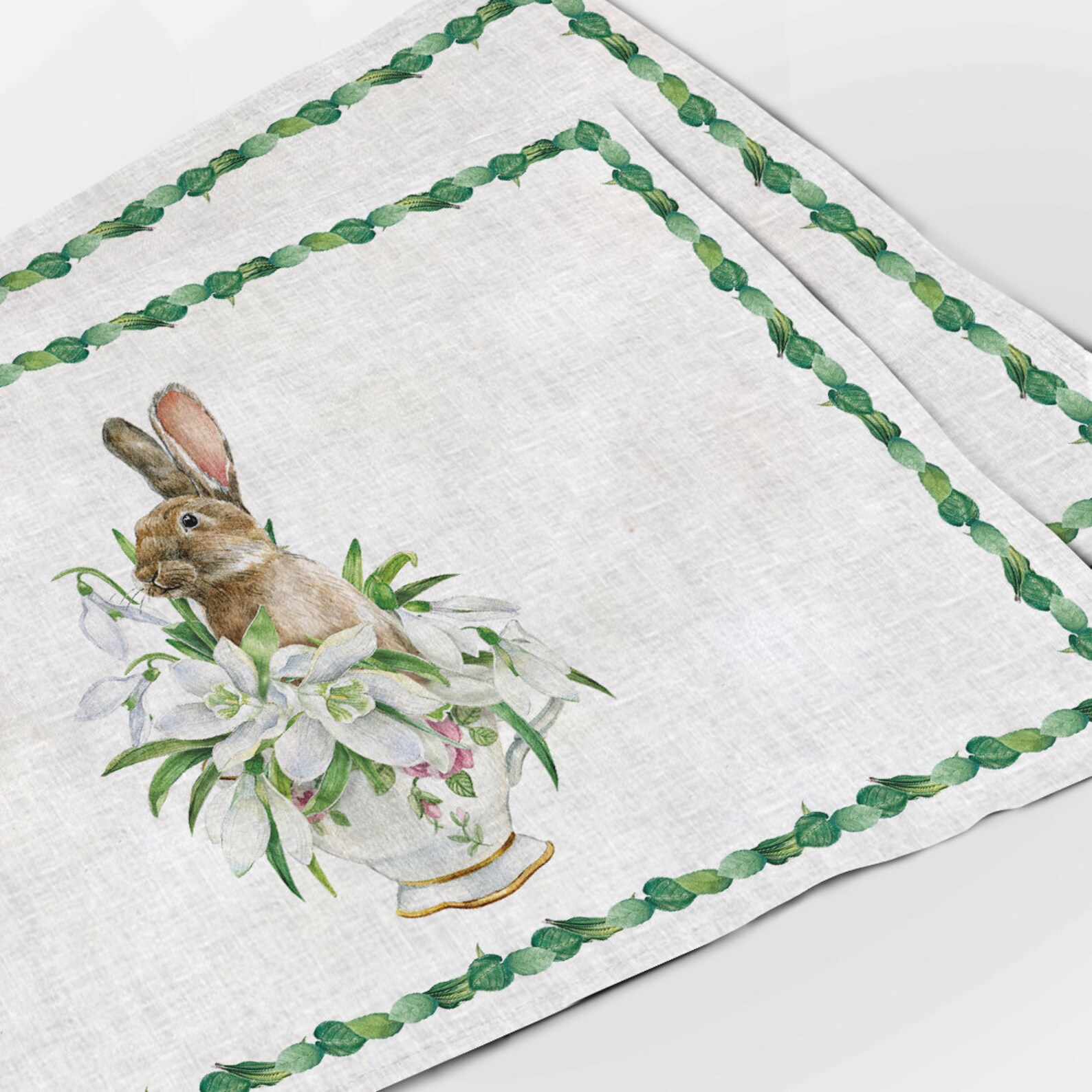 Placemats Set Easter Bunny Easter Placemats Easter - Etsy