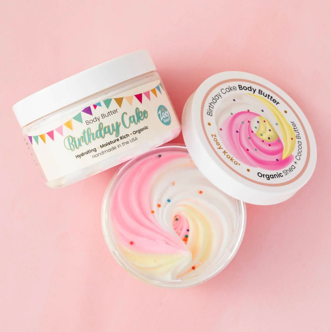 Birthday Cake Body Butter for Girls - Organic Tween Body Lotion - Kids ...