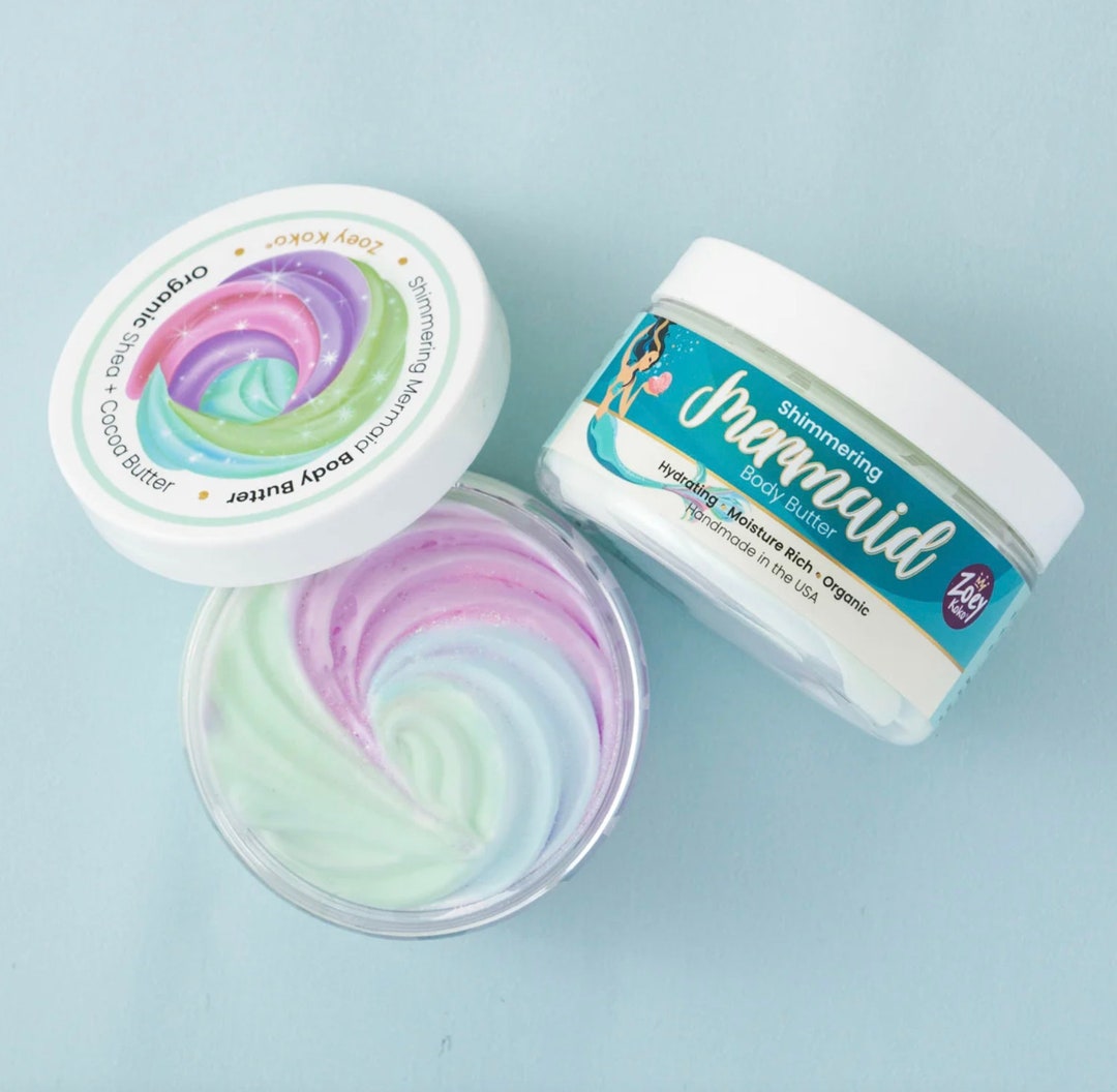 Mermaid Body Butter - Organic Body Lotion - Kids & Tween Bday Gift ...