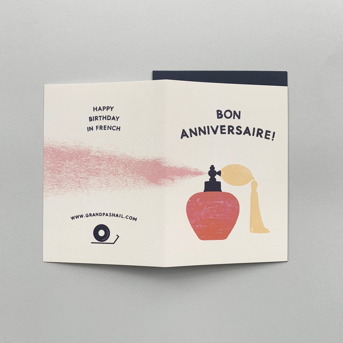 Bon Anniversaire Happy Birthday in French Greeting Card - Etsy