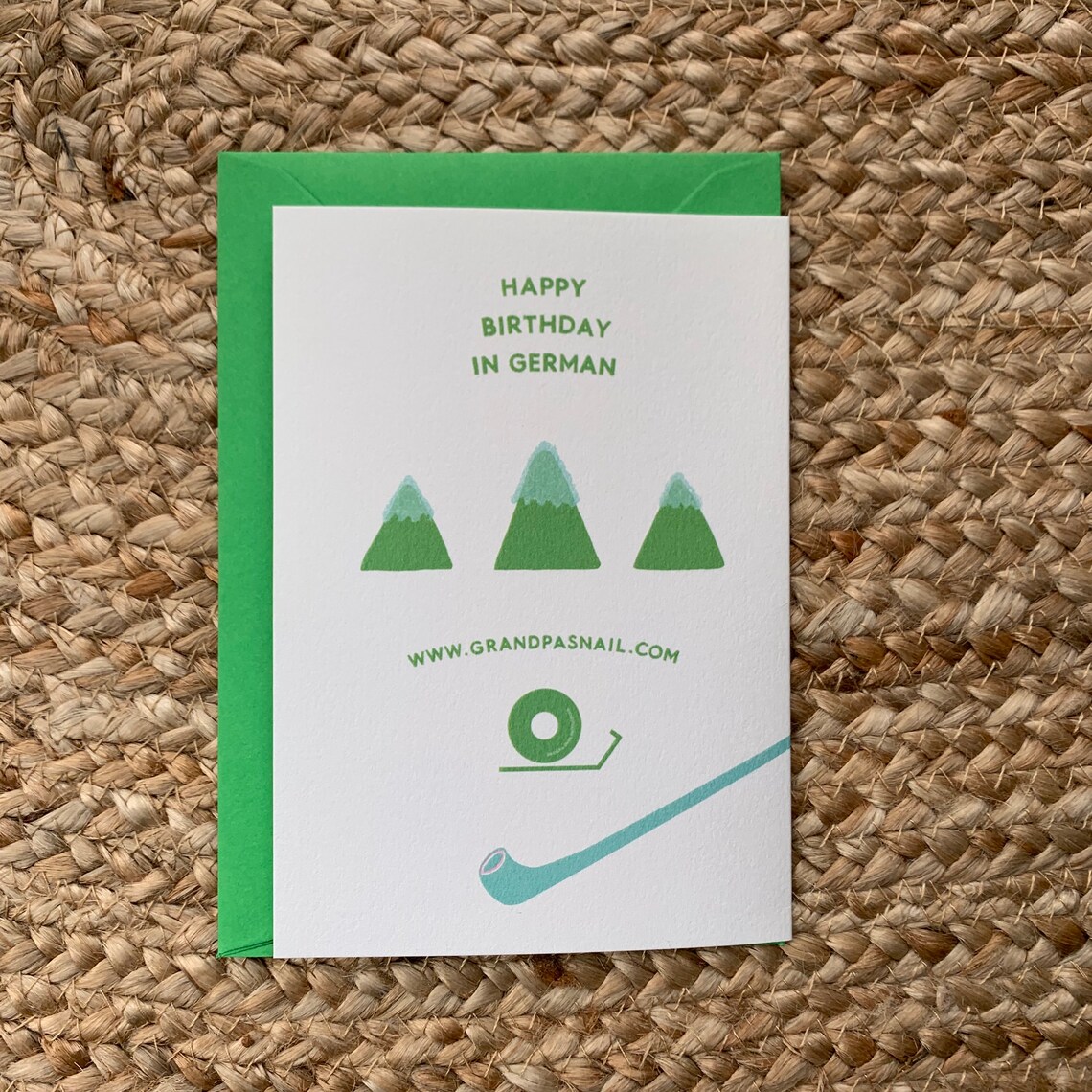 Happy Birthday in German German Birthday Card Greeting Card | Etsy