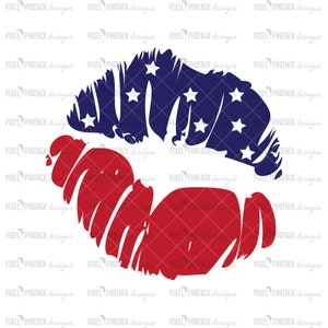 Patriotic Lips Svg, 4th of July Svg, America SVG, Memorial Day ...