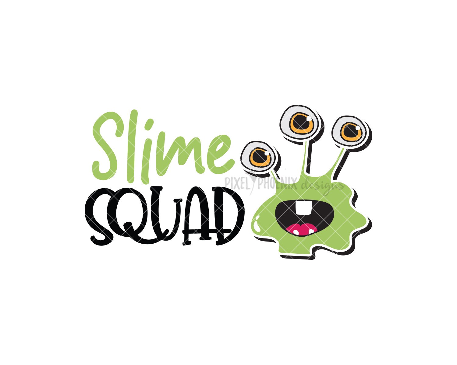 Slime Squad Slime SVG Cut File Perfect for Any Slime Party | Etsy