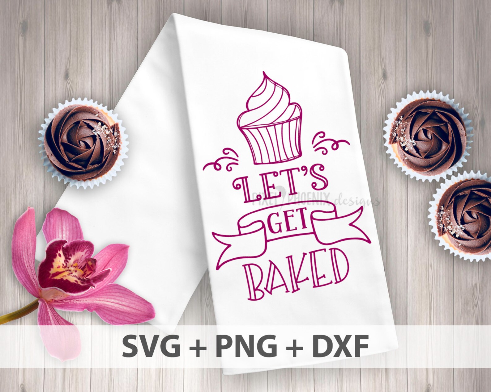 Let's get baked SVG Baking svg Kitchen SVG Tea svg | Etsy