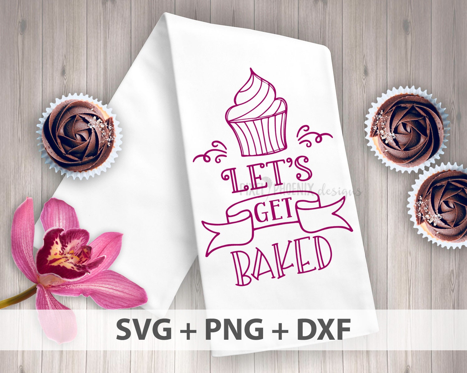 Let's Get Baked SVG Baking Svg Kitchen SVG Tea Svg - Etsy